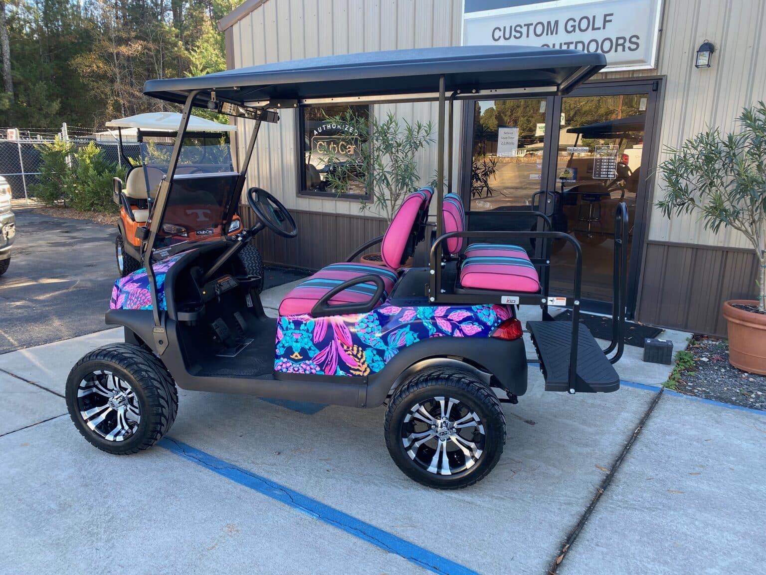 Club Car Tempo - Lilly Pulitzer Themed - Custom Golf Carts Columbia ...